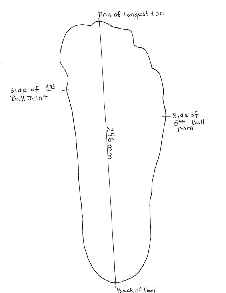 Tracing a Foot for Bespoke and Custom Shoe Lasts