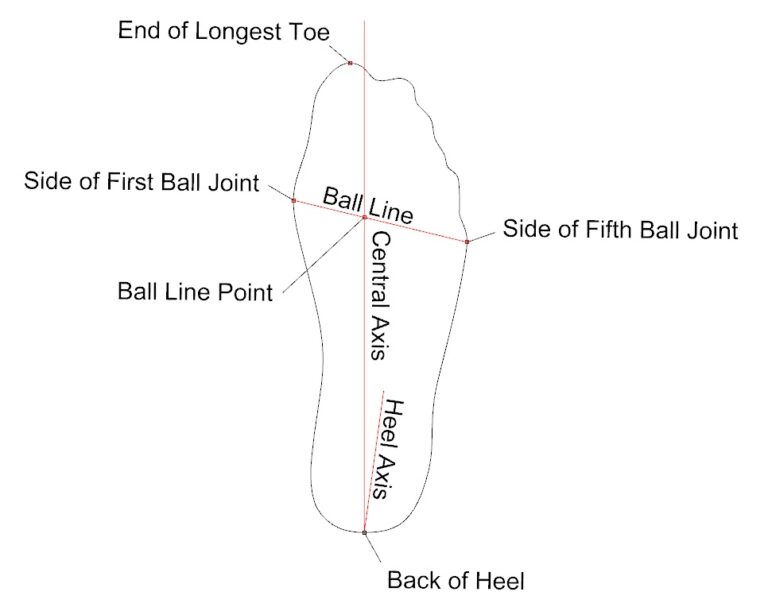 Getting Foot Measurements from a Foot Tracing